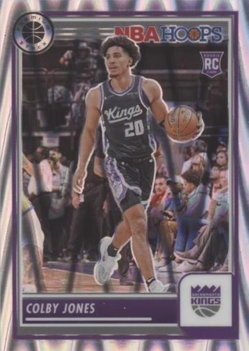 2023-24 Panini Nba Hoops Premium Stock - Colby Jones #49 Seismic Prizm ...