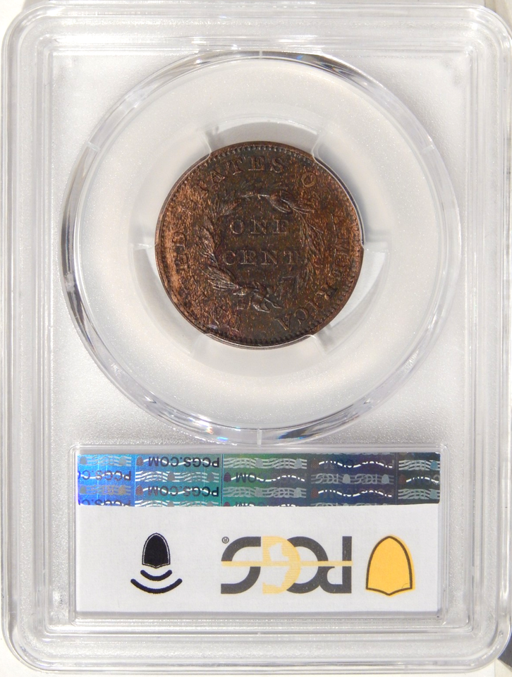 1855 J-168 ORIGINAL 1c PCGS PR 62 CAC ~ COPPER FLYING EAGLE LARGE CENT ...
