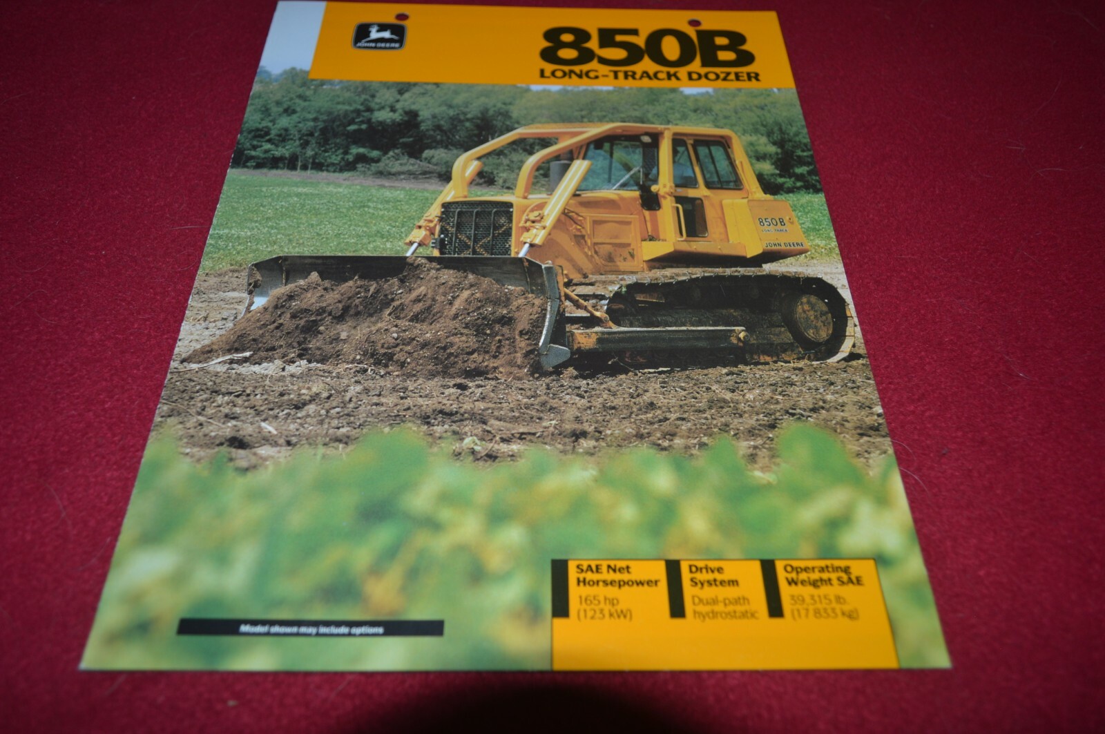 John Deere 850B Long Track Crawler Dozer For 1988 Dealer's Brochure ...