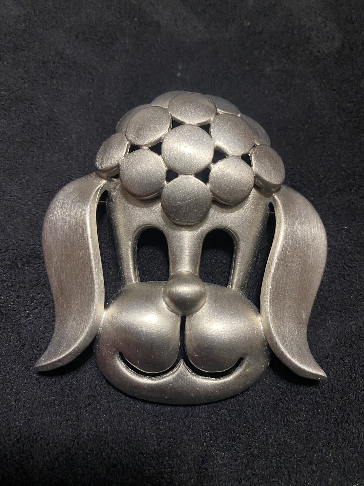 VINTAGE PIERRE CARDIN ICONIC POODLE PIN BROOCH LARGE… - Gem