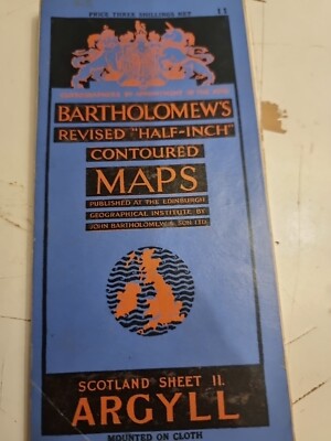 Pre-1900 - Bartholomew's Antique Scottish County Map Scotland