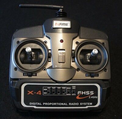 FMS X-4 FHSS 2.4GHz Digit Proportional Radio System in Good Condition ...