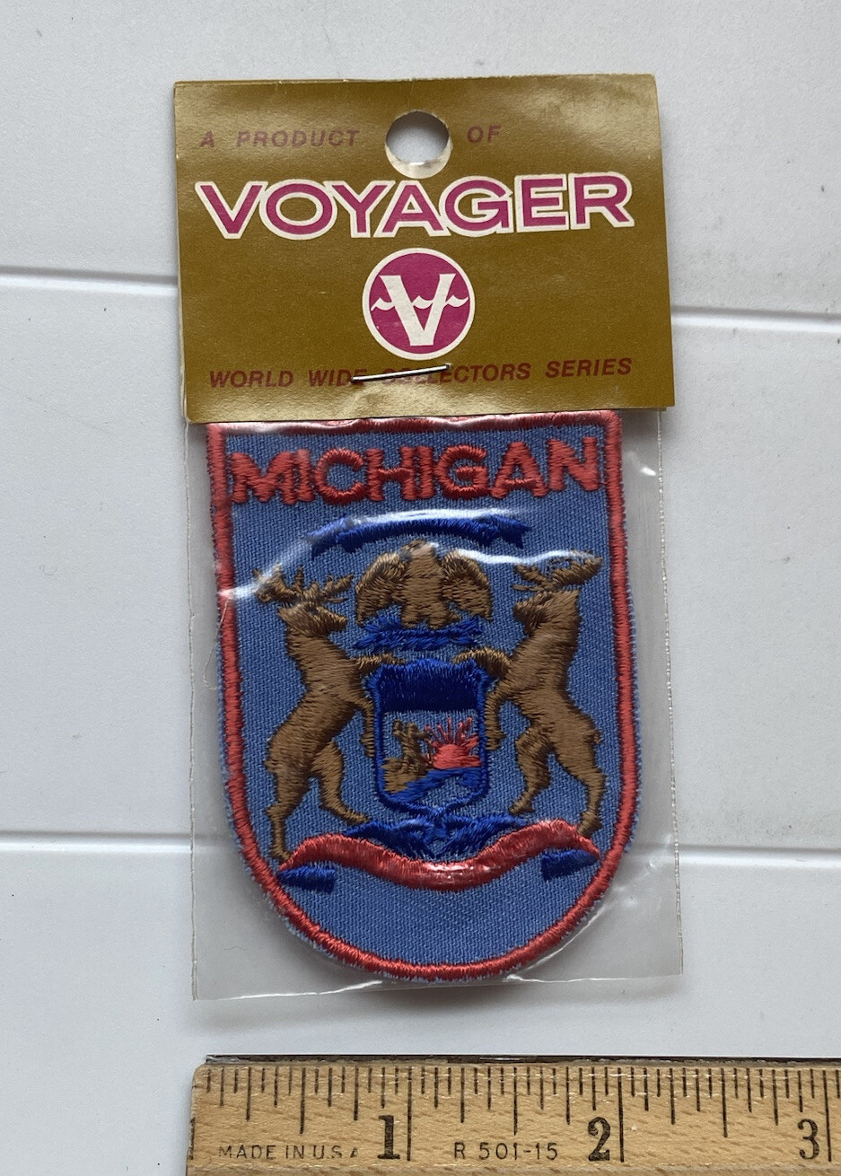 NIP Vintage Great Seal of the State of Michigan Crest Souvenir Voyager ...