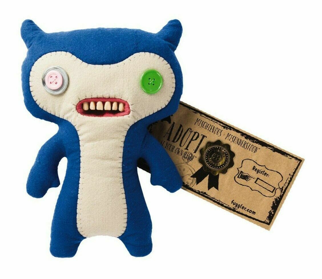 Fugglers Large Rare Sickening Sloth Grey, Purple Clawey, Button eye Fox ...