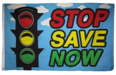 3x5 Stop Save Now Sign Stop Light Premium Flag 3'x5' House Banner ...