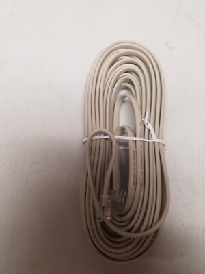 25 ft Telephone Extension Cable with Standard RJ11 Ends | eBay