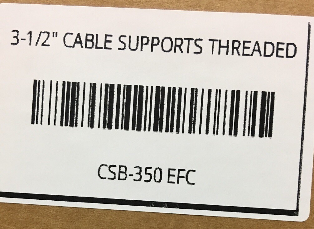 CSB-350 EFCOR 3-1/2" CABLE SUPPORTS THREADED FOR RIGID CONDUIT IMC AND ...