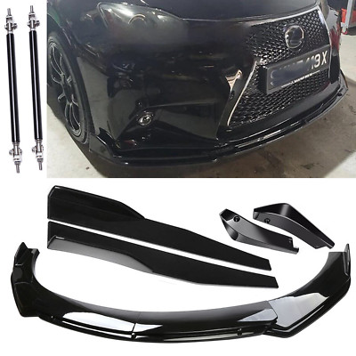 Front Bumper Lip Splitter Spoiler Body Kit Side Skirt For Lexus RX350 ...