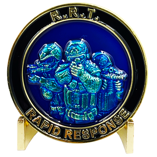 BL7-002 RRT Rapid Response Team Thin Gray Line Challenge Coin ...