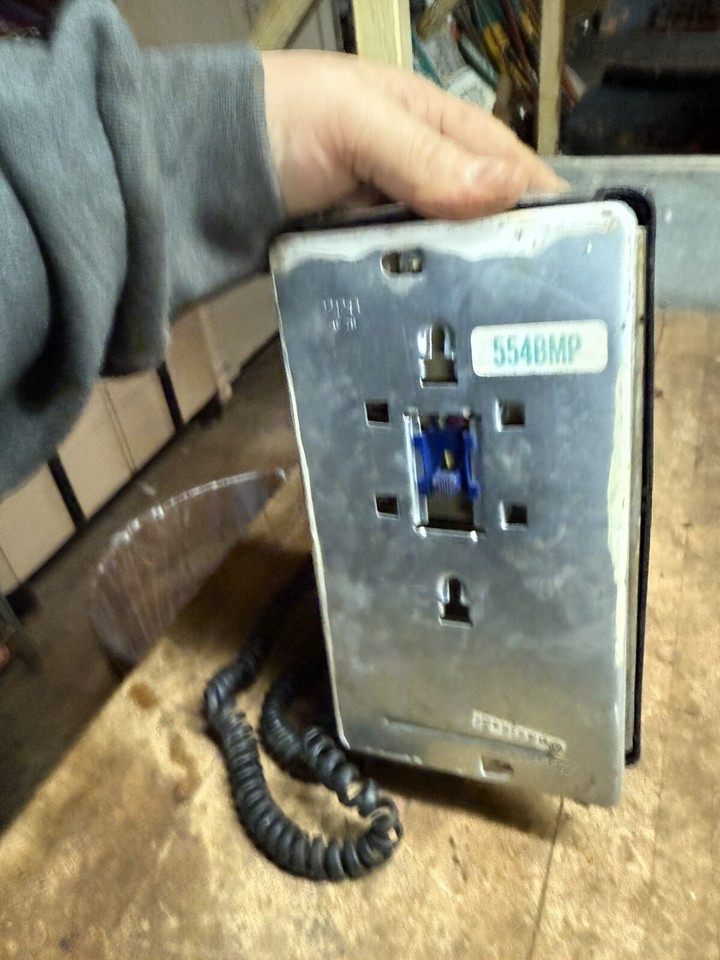 Vintage Old Bell System Western Electric Rotary Black Wall Telephone ...