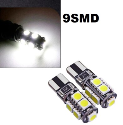 FIT FORD T10 CAR LED 501 SIDE LIGHT BULBS ERROR FREE CANBUS 9 SMD XENON ...