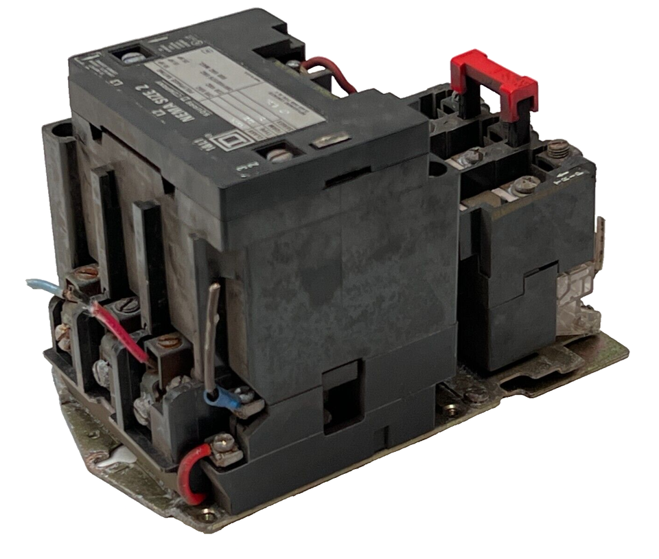 SQUARE D SIZE 2 MOTOR STARTER 600 VAC 25 HP 120V COIL 8536 SDG1 ...