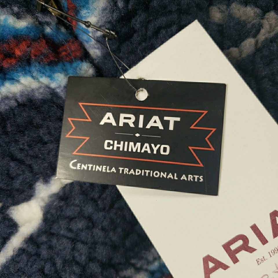 Ariat Chimayo JCD Sherpa Fleece Jacket Womens M Full Zip Southwest New ...