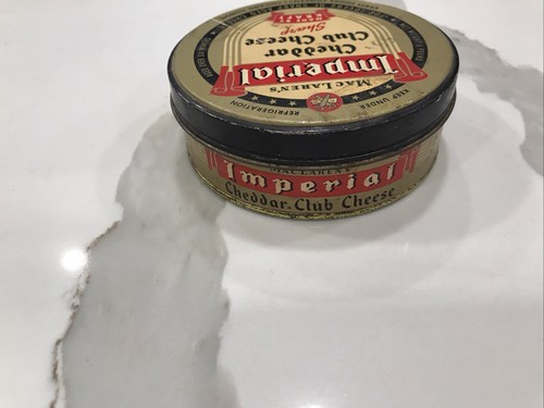 Vintage - MacLaren’s Imperial Cheddar Club Cheese Box/Tin - Kraft ...