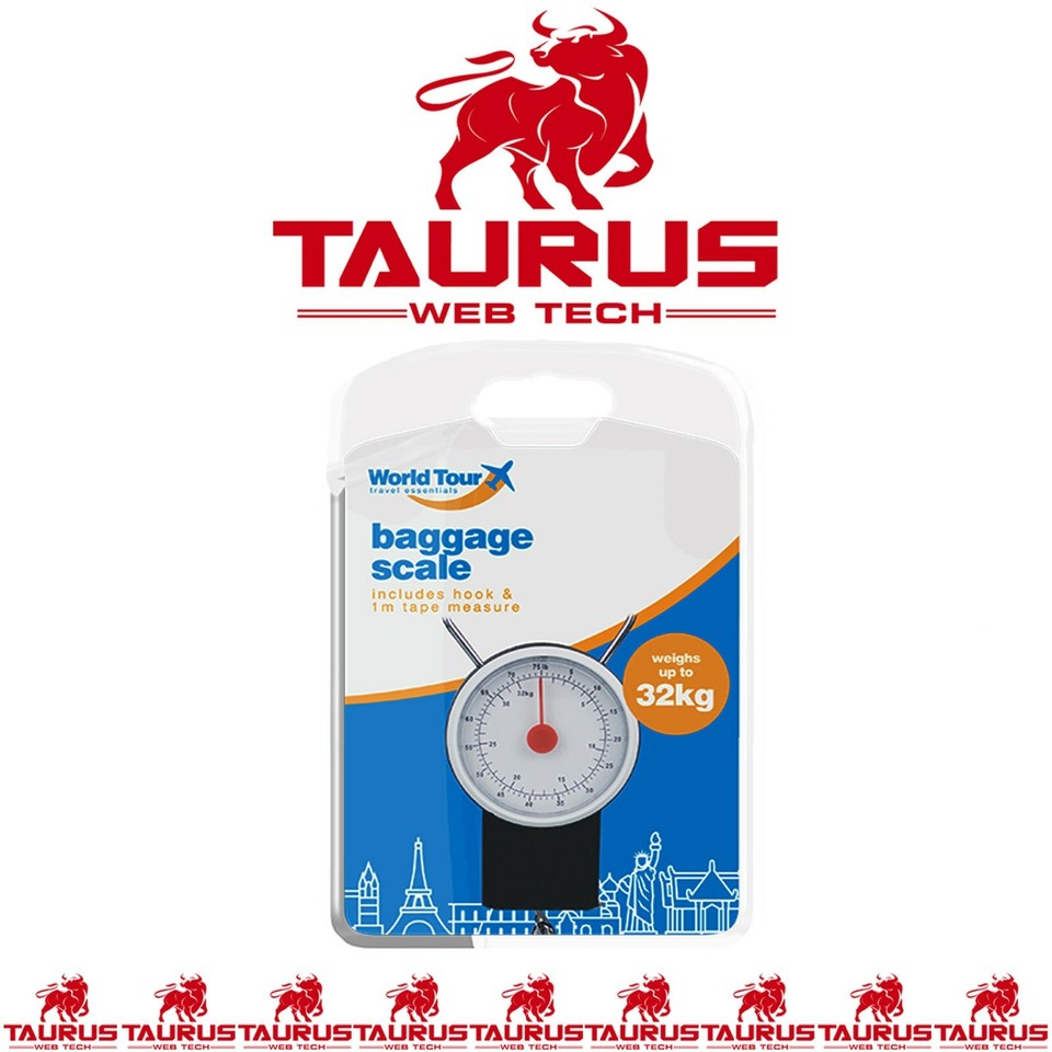 32KG Travel Bags Portable LUGGAGE Suitcase Manual Scale Hook Weight UK ...