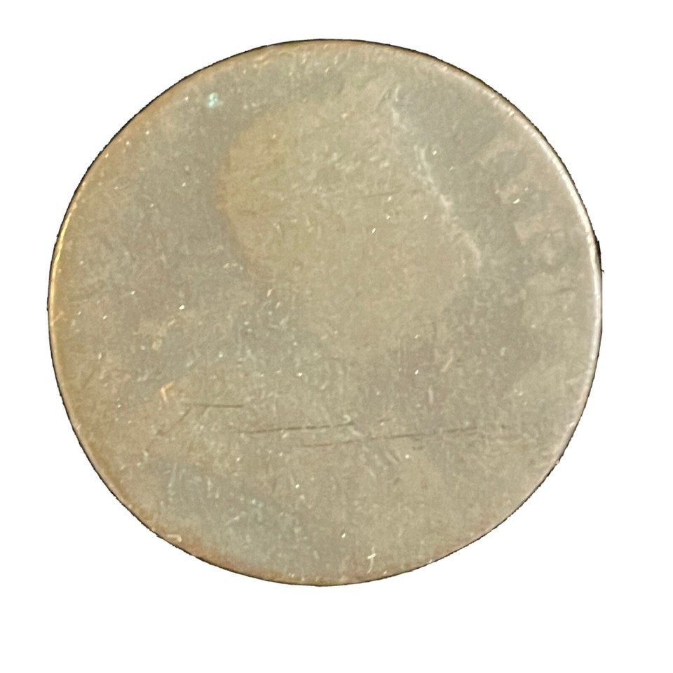 1770 - 1775 Great Britain ½ Penny King George III Coin Partial Date KM ...