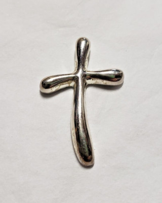 Sterling Silver Freeform Cross Pendant | eBay