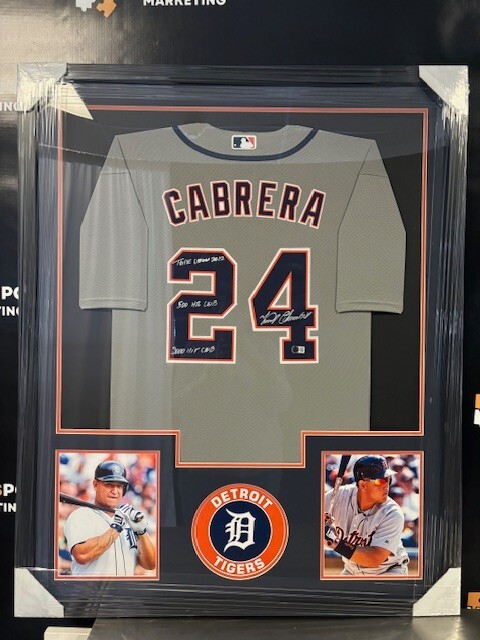 Tigers Miguel Cabrera Signed/ 3 Inscriptions Gray Jersey Beckett COA | eBay