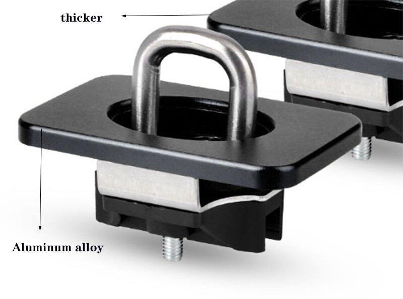 1pair Raised Truck Bed Retractable Tie Down Anchors Point Loop Hooks ...
