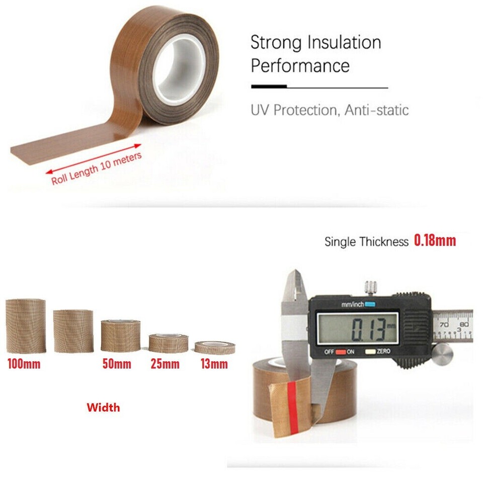 High Temperature Resistant Self Adhesive Teflon Tape PTFE Tape Vacuum ...