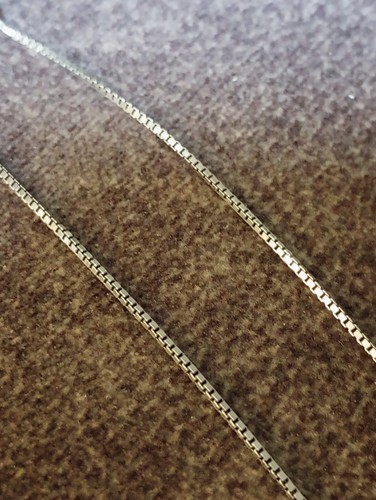 Italian sterling silver vintage box chain 18 inch necklace 925 | eBay