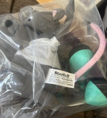 Vintage 2004 Starfall Zac The Rat Plush Stuffed Animal Beaned Tush NWOT ...