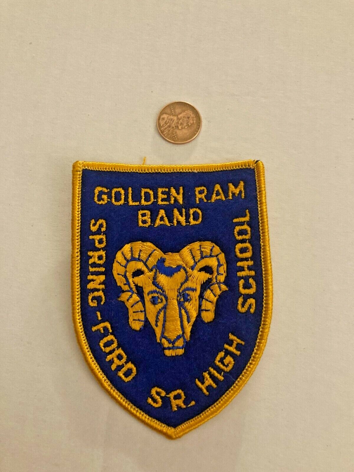 Vintage 4" Spring Ford Rams High School Band Sew On Patch Rare | eBay