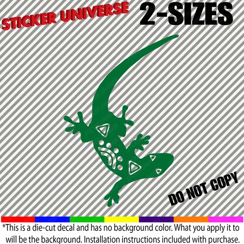 Lizard Tribal Chameleon Hawaii Design Car Window Decal Bumper Sticker ...