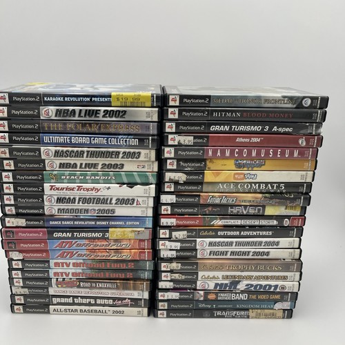 Lot Of 40 Video Games Various Sony PlayStation PS2 Untested | eBay
