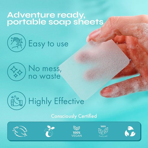 FOMIN - Antibacterial Paper Soap Variety Pack (Orange, Tea Tree ...
