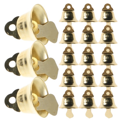 120 Pcs Mini Craft Bell Metal Hanging Bells Pendant Alloy Vintage ...