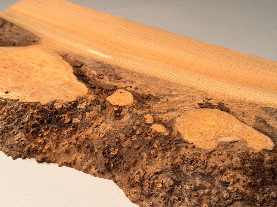 Crook Blanks Wood Burr Elm Resin Live Edge Turning Clock 13x7x1.5 inch ...