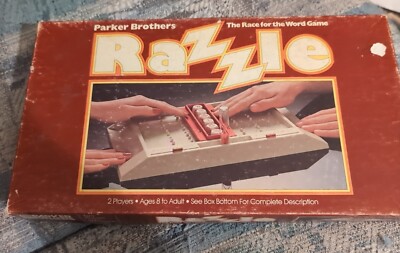 Vtg 1981 Parker Brothers Razzle The Race For The Word Game No ...