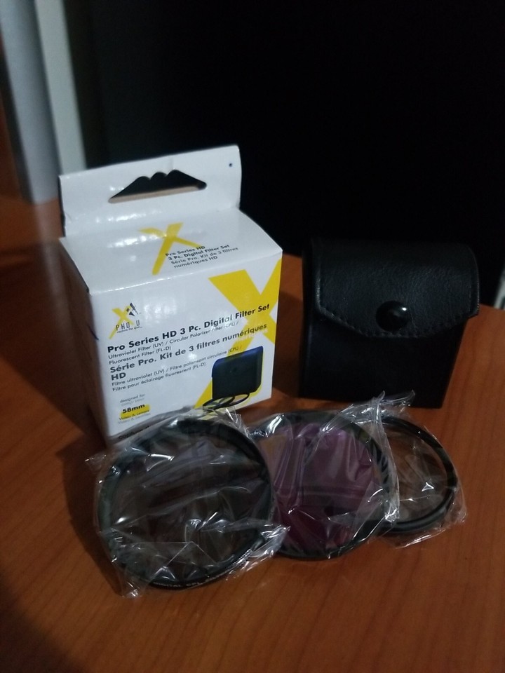 Xit Photo Pro Series HD 3pc Digital Camera Filter Set 58mm #XT58FLK | eBay