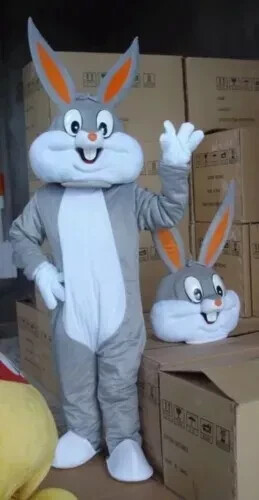 Bugs Bunny Mascot Costume Cosplay Party Fancy Dress Suits Adult Unisex ...