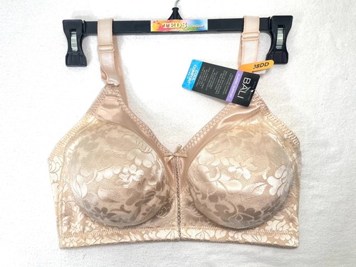 NWT Bali 38DD Double Support Closure Comfort-U Wireless Bra DF3372 Soft ...