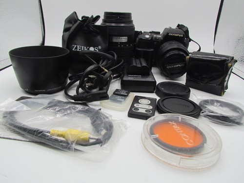 Olympus Evolt E-500 8MP Digital DSLR Camera Kit with 2 Lenses + Battery ...