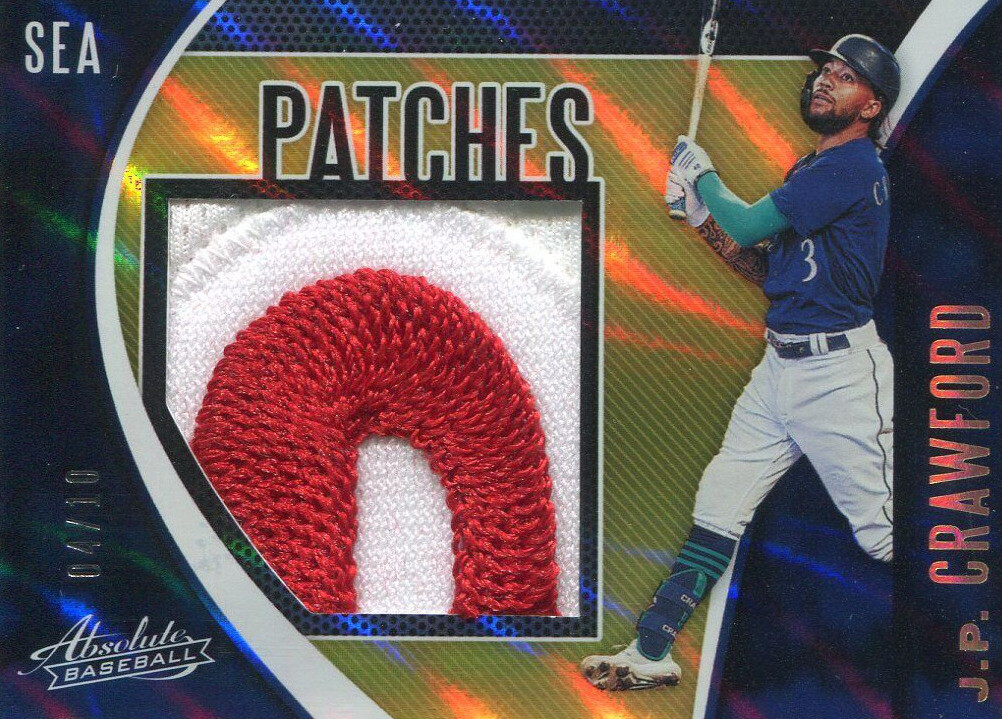 2021 Panini Absolute - Patches Spectrum Gold #PAT-JP J.P. Crawford /10 ...