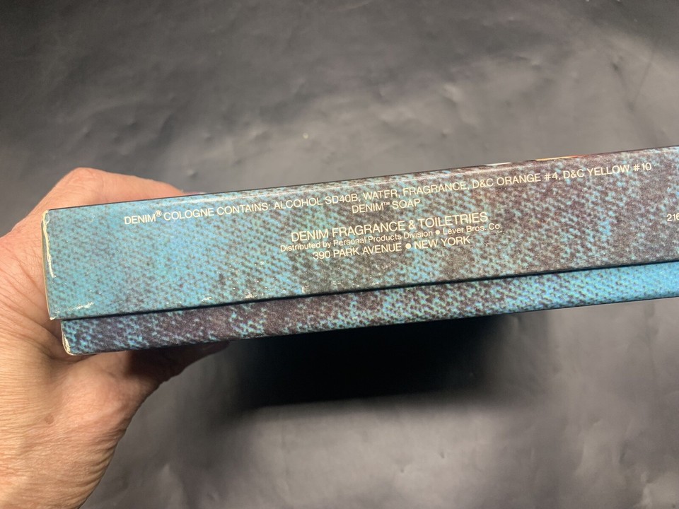 VTG NEW IN BOX SEALED- MEN'S DENIM 3.3 OZ COLOGNE & SOAP GIFT SET | eBay