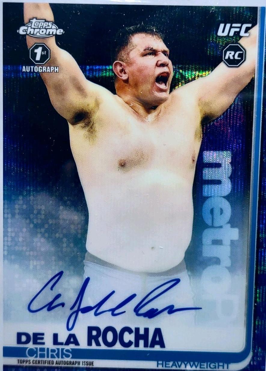 2019 Topps Chrome UFC - Fighter Autographs Chris de la Rocha #FA-CDL ...