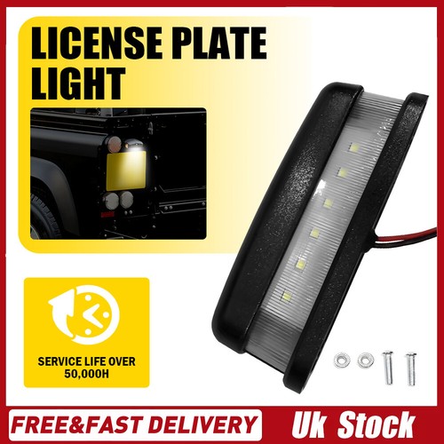 White For Land Rover Defender 90 110 130 88 109 LED License Number ...