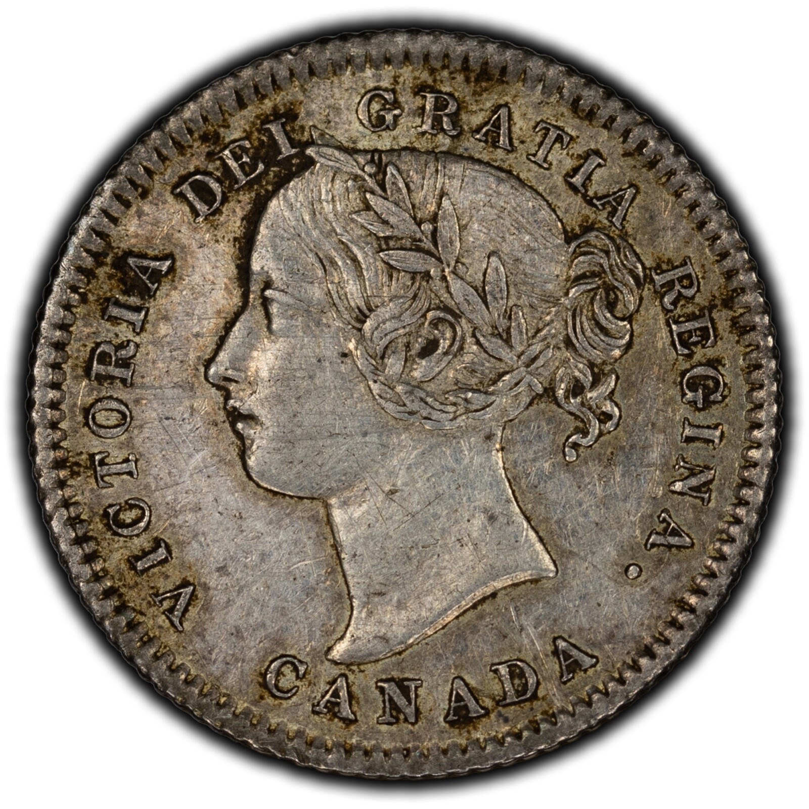 Canada 1871-H 7 Over 7 10 Cents Silver Coin - EF (hairlines) | eBay