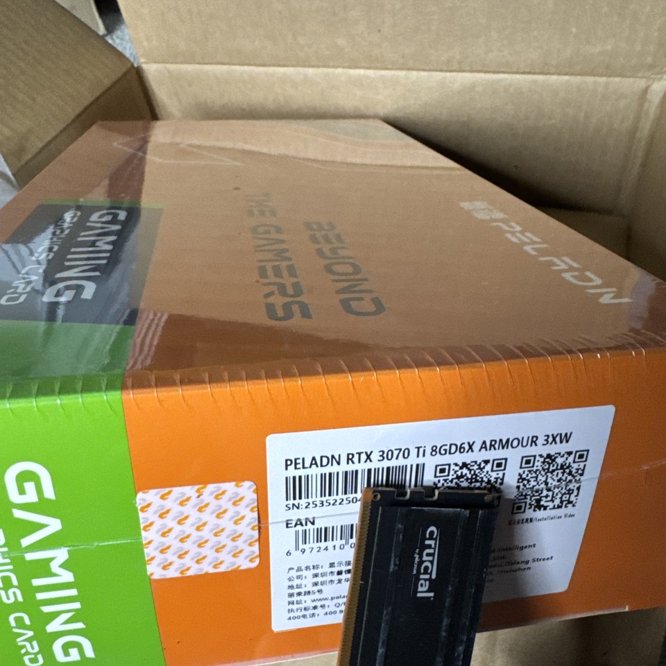 Peladn Gaming RTX 3070ti 8G Graphics Card Lighting GDDR6X PCI Express 4 ...