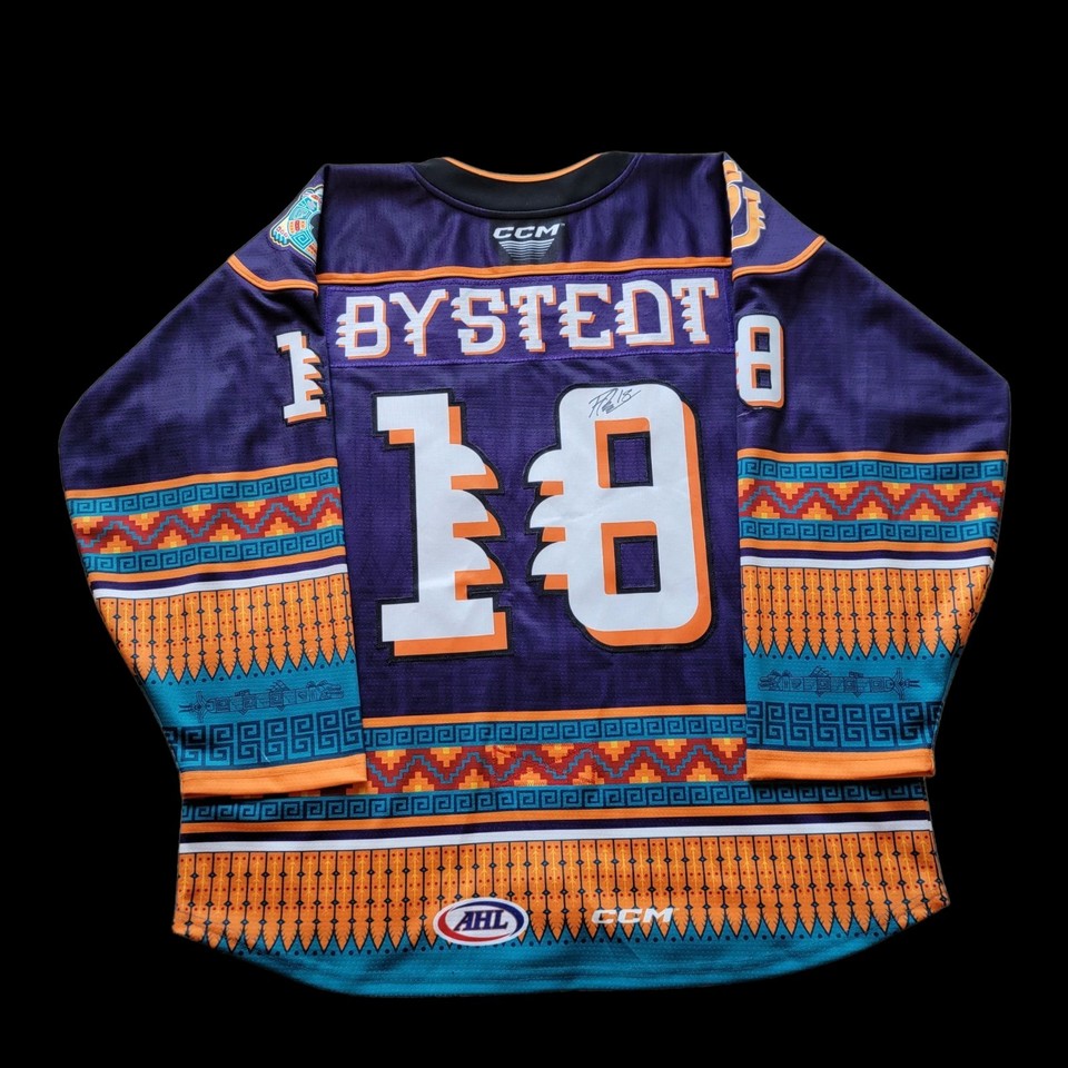 Game Worn San Jose Barracuda Tigres Del Mar Filip Bystedt Sharks ...