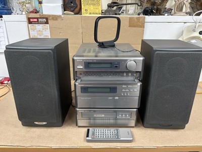 DENON Personal Component System D-150 - Compact Audio Stack Stereo ...