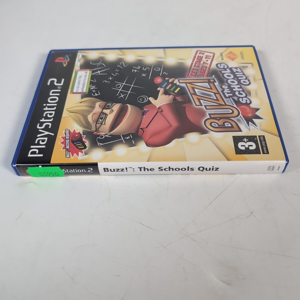 Buzz The Schools Quiz Playstation PS2 Video Game Manual PAL | eBay UK