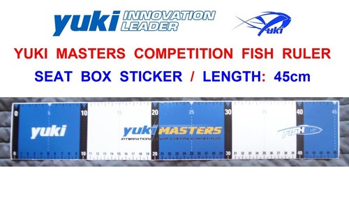 YUKI MASTERS COMPETITION FISH RULER MEASURE SEAT BOX STICKER SEAT ...