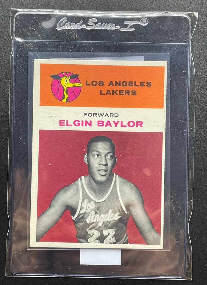 1961-62 Fleer Elgin Baylor Rookie HOF Los Angeles Lakers Star RC #3 ...