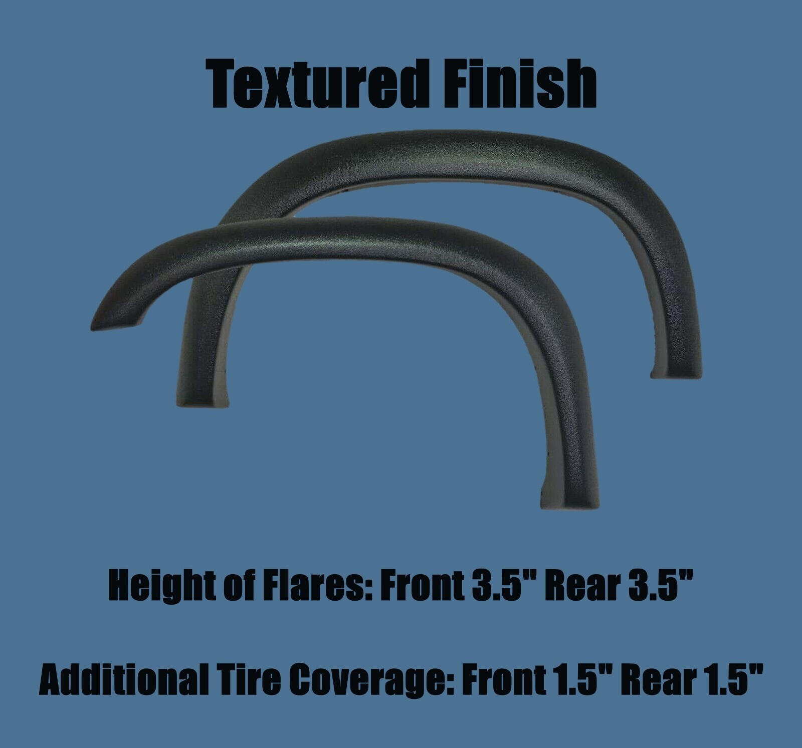 1993-1998 Toyota T100 Extended Style Fender Flares Set | Textured Black ...