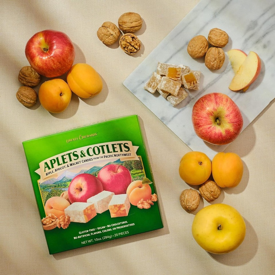 Liberty Orchards Aplets & Cotlets Apple, Apricot & Walnut Candies | eBay